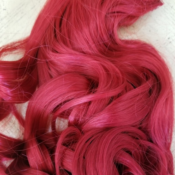 Accessories | Intense Red Full Head Clip In Extension | Poshmark